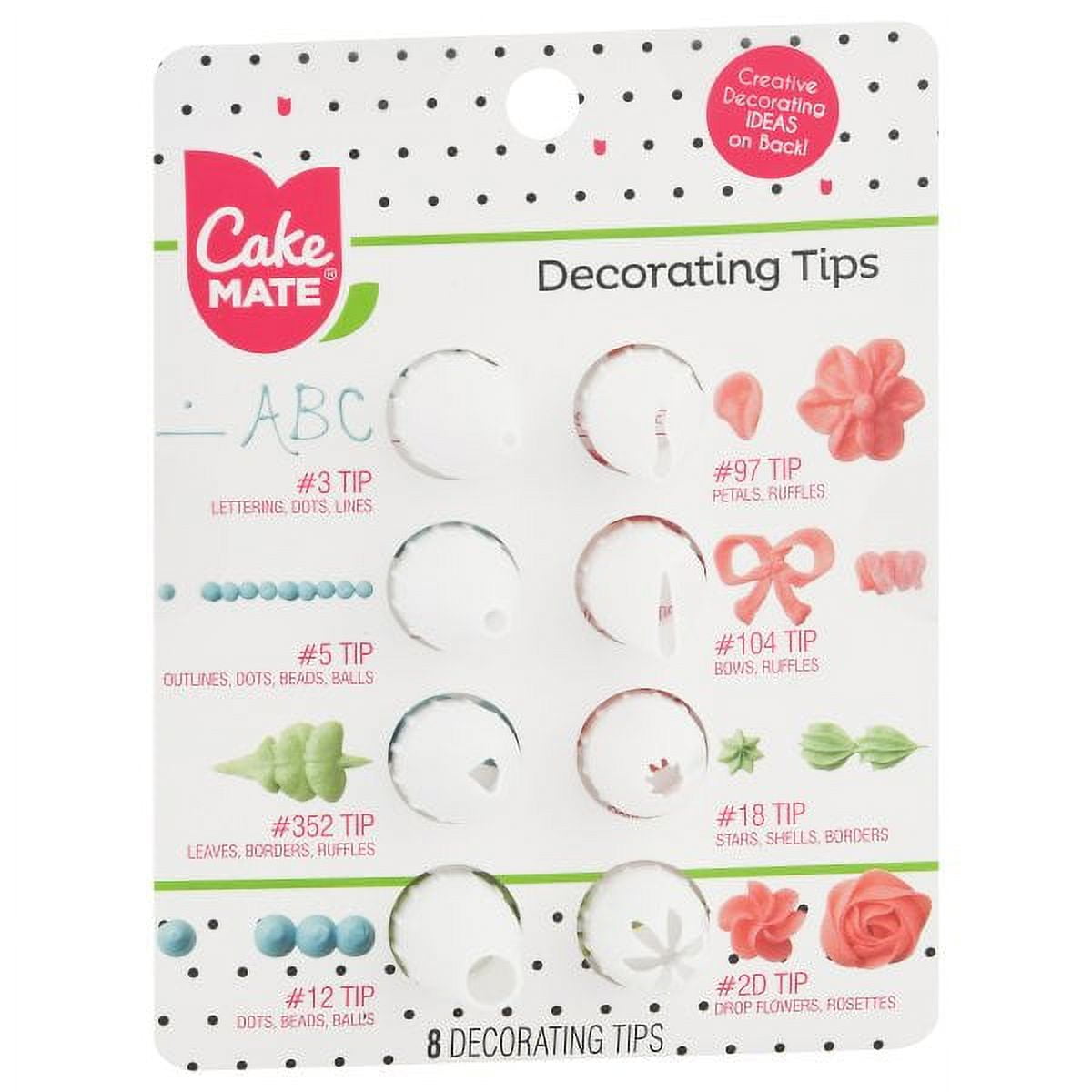 Cake Mate Decorating Tips - 8 Pack - Walmart.com