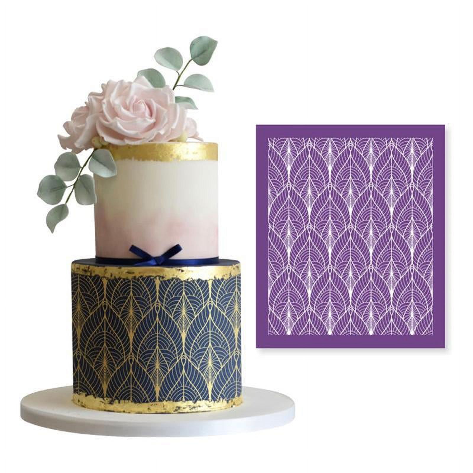 Cake Mesh Stencil Lace Flower Grass Fabric Cake Stencil Decorating Tool ...