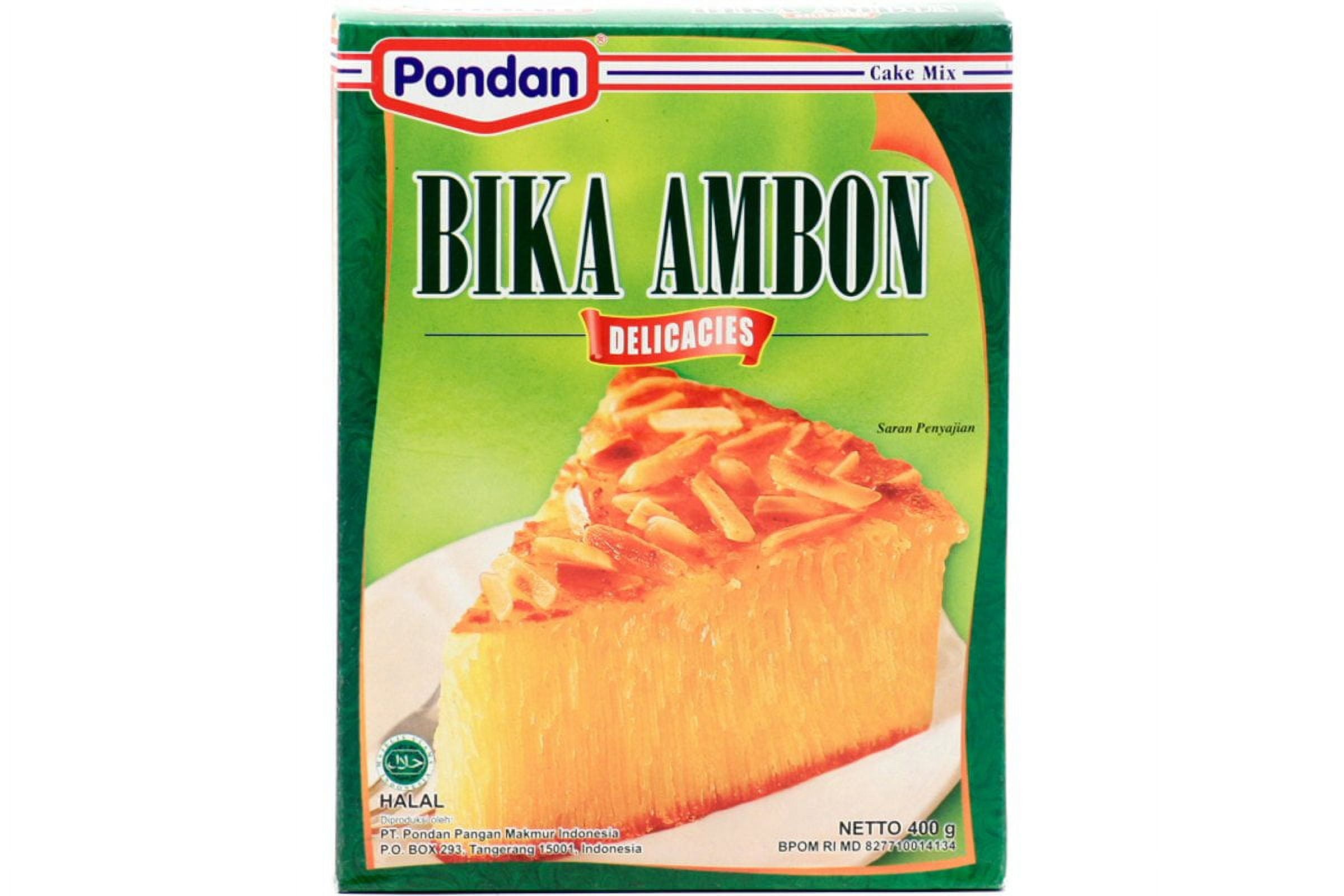 Cake Mix Bika Ambon Delicacies (Kue Bika Ambon) - 14oz (Pack of 1 ...