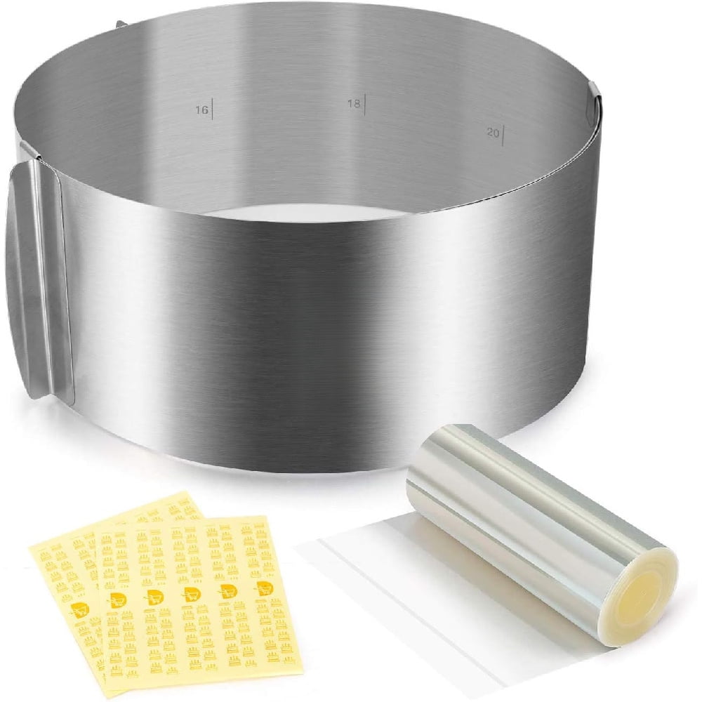 Cake Mold and Acetate Sheets for Baking, 6 to12 Inches Adjustable ...