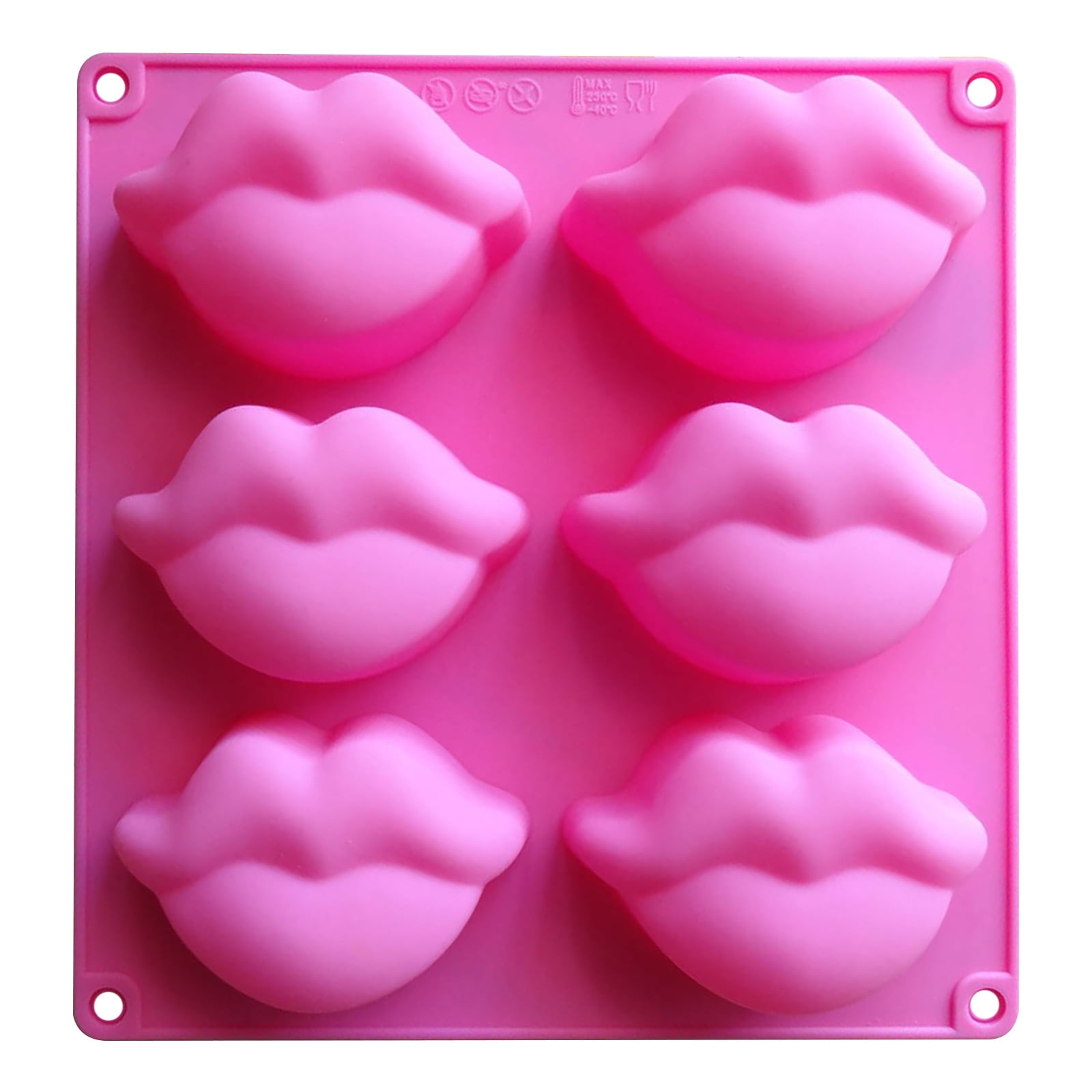 Cake Molds Clearance, 6 Hot Lip Mould Silicone Baking Cake Mould ...
