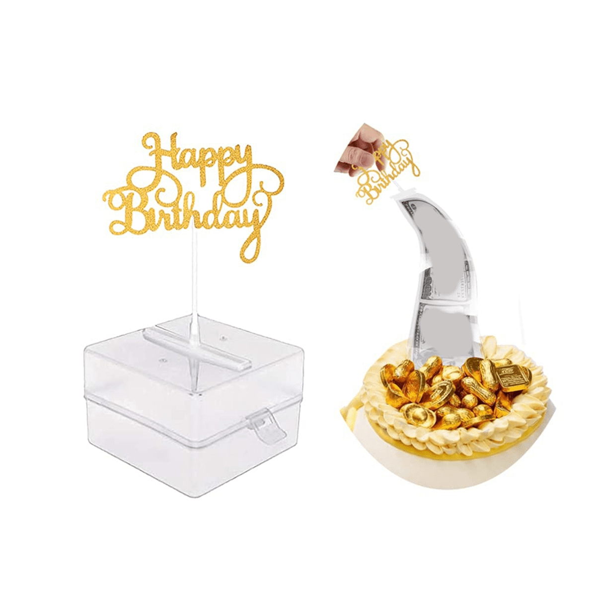 Cake Money Box Set, Money Pulling Cake Making Mold,Cake ATM Money Box ...