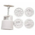 Cake Mould 100g, 4 PCS Pattern Hand-Pressure Molds for Mid-Autumn ...