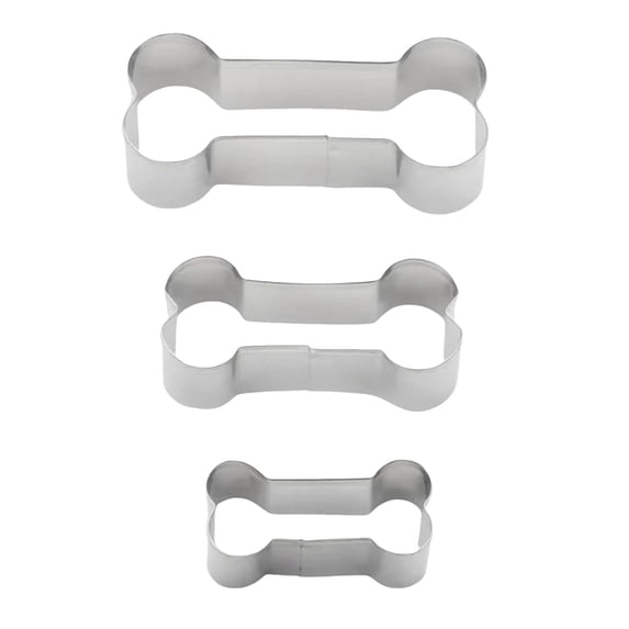 Cake Mould and Bakeware for DIY Stainless Steel Dog Bone Cutter Set 3 ...
