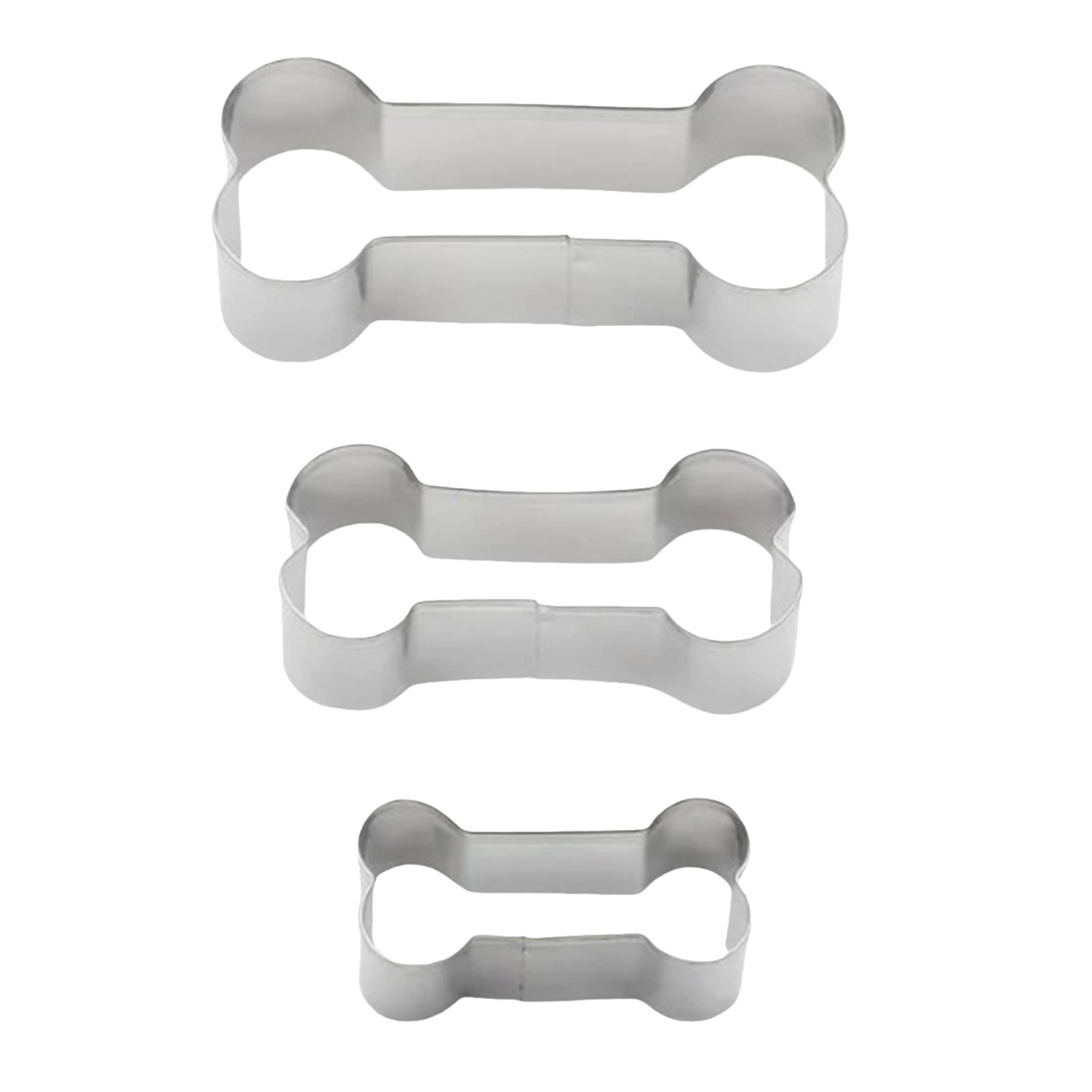 Cake Mould for Baking Stainless Steel Dog Bone Shaped Cutter Set 3 ...