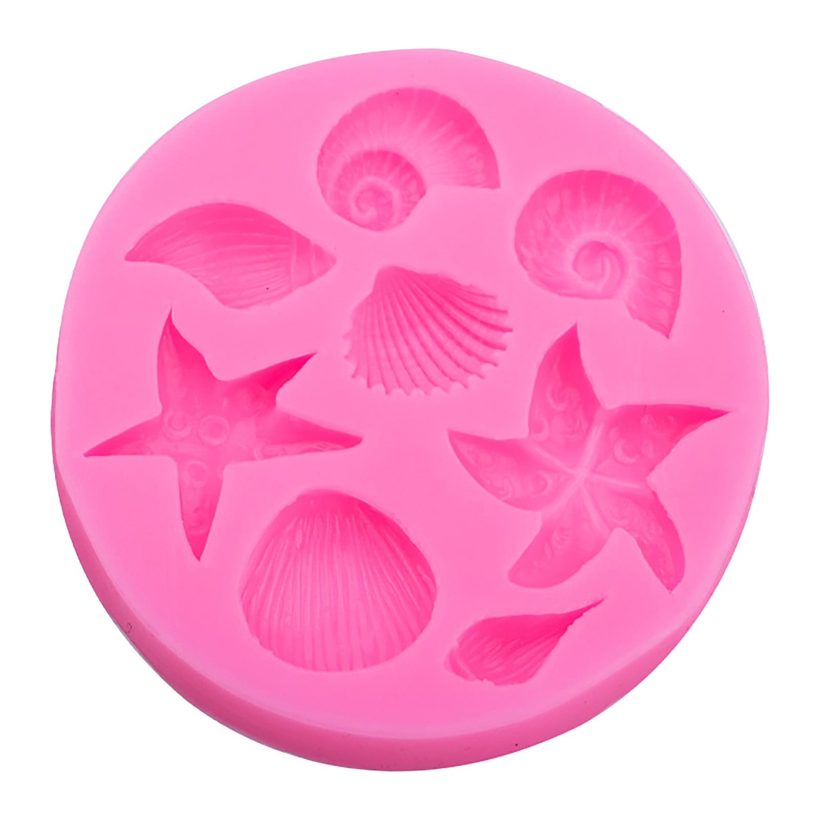 Cake Moulder | Ocean Theme Fondant Mold, Silicone Sea Shell Fish Decor for Cake Baking - Diy ...