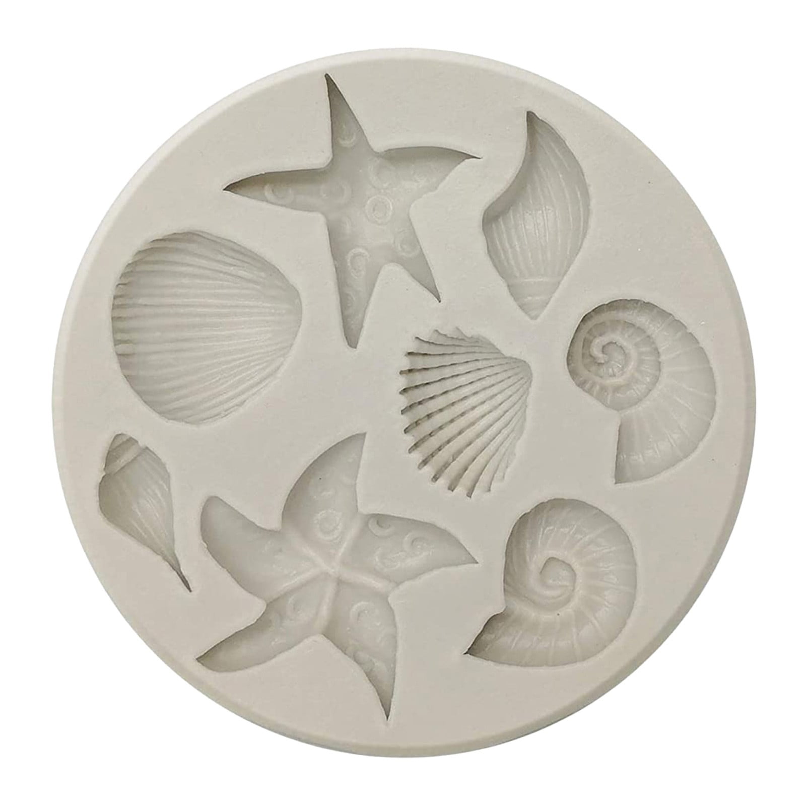 Cake Moulder | Ocean Theme Fondant Mold, Silicone Sea Shell Fish Decor ...