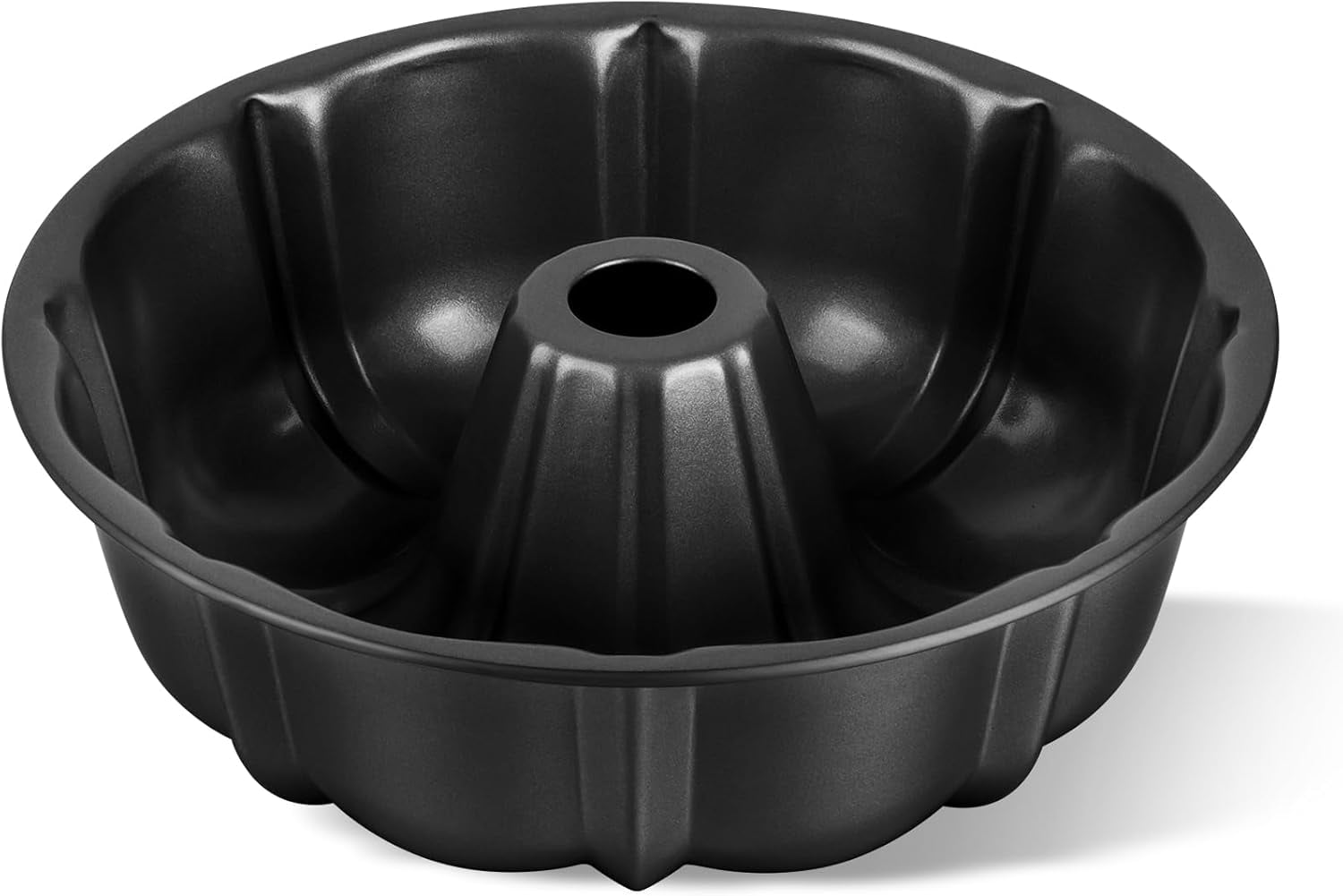 Cake Pan, 10 Inch Nonstick Round Fluted Tube Cake Baking Pan, 10 Cups ...