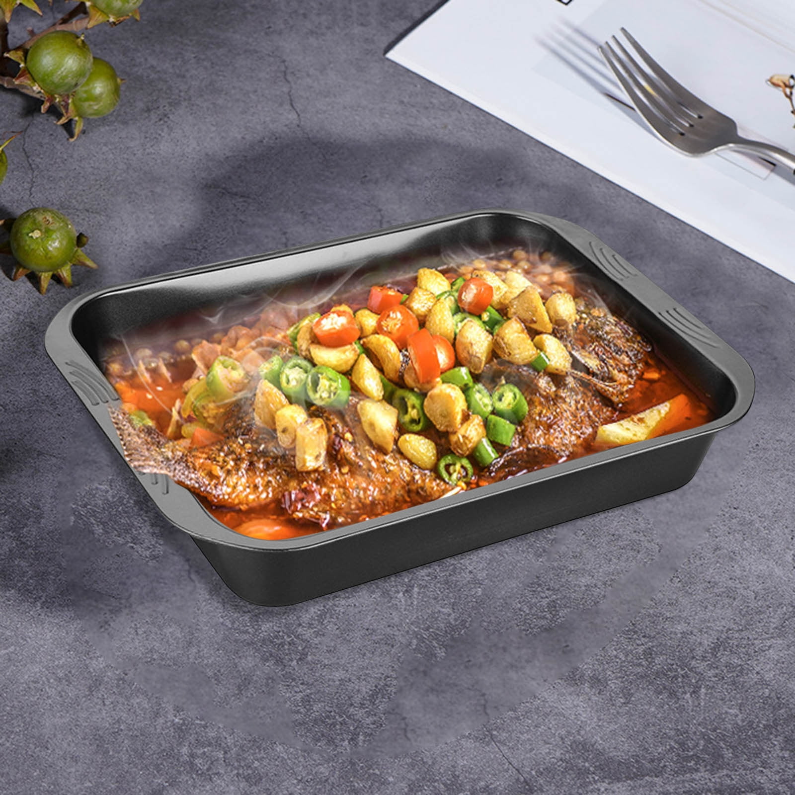 Cake Pan,14.3 x 9.4 Inch Nonstick Baking Pan,Heavy Duty Baking Dish ...