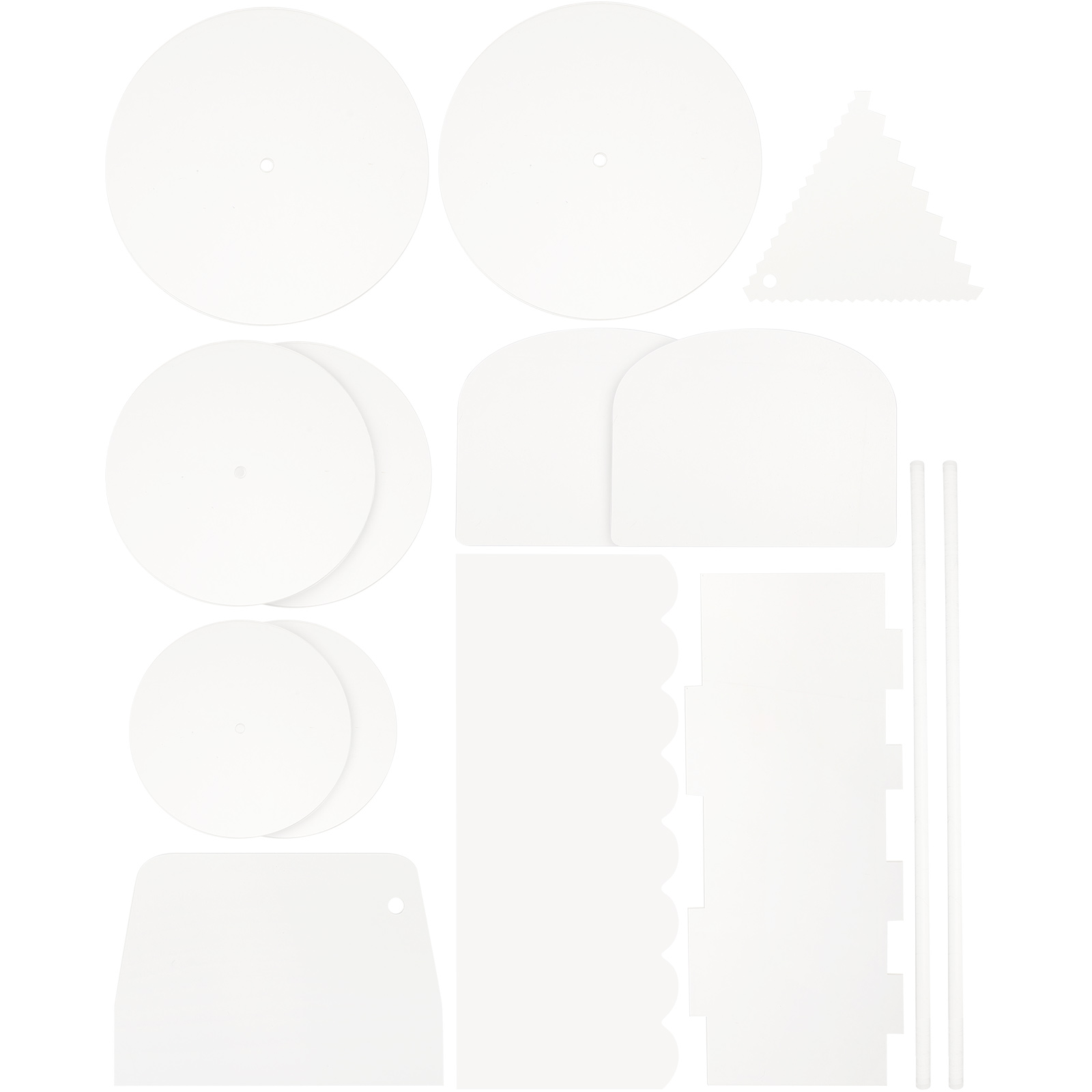 Cake Pan Set Clear Acrylic Discs Multifunction Trays Free Shipping ...