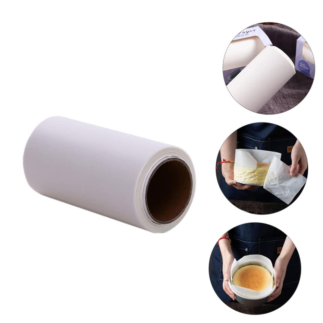 Cake Pan Side Liners, 4in x 65.6ft Parchment Paper Strips for Cake Pan ...