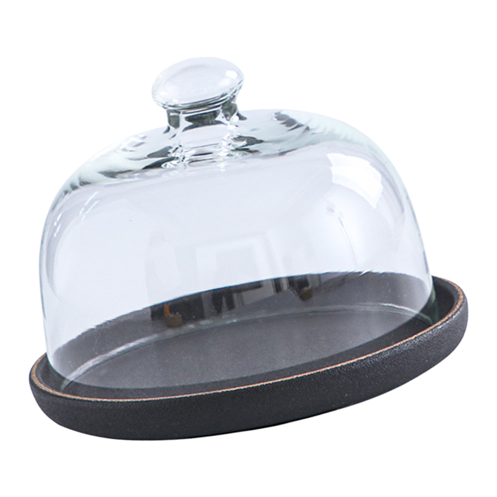 Cake Pan Tray Dish with Lid Display Shelves Snack Cakes Serving Cover ...