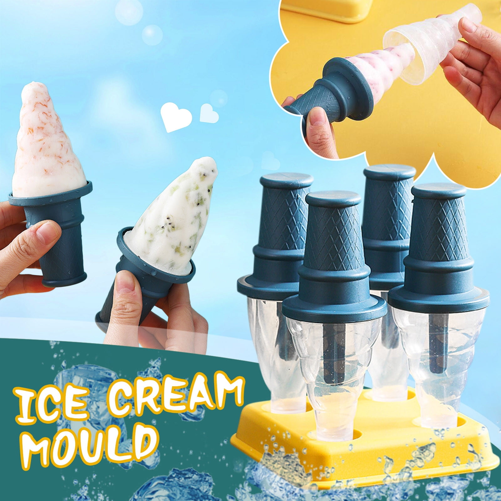 Cake Pans 9 Inch Round, Ice Cream Mold Homemade Ice Cream Creative ...