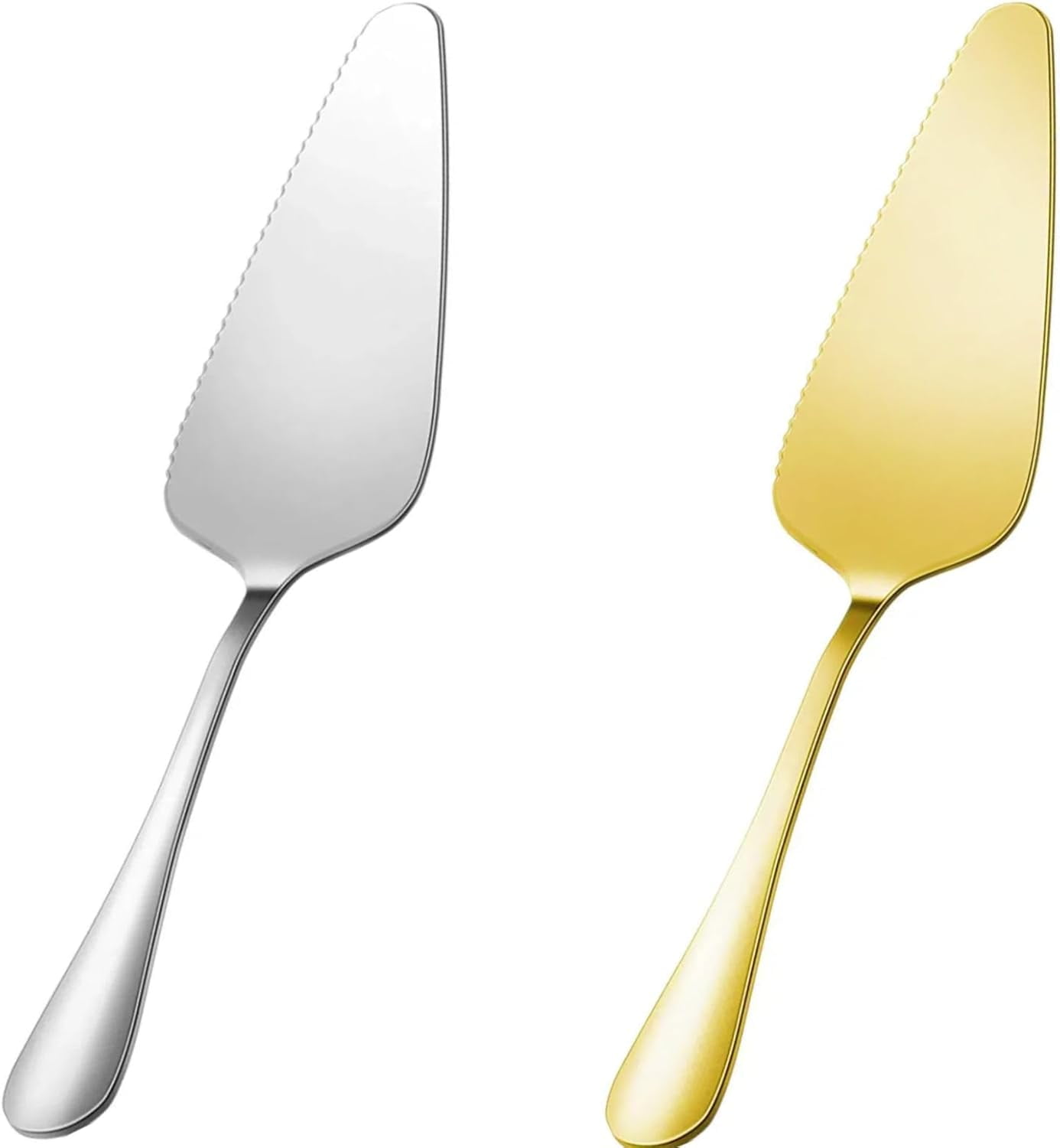 Cake Pie Server Spatula, 2-Pack Stainless Steel Pizza Pastry Cake ...