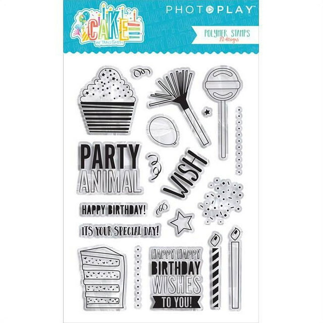Cake Polymer Stamps - Elements - Walmart.com