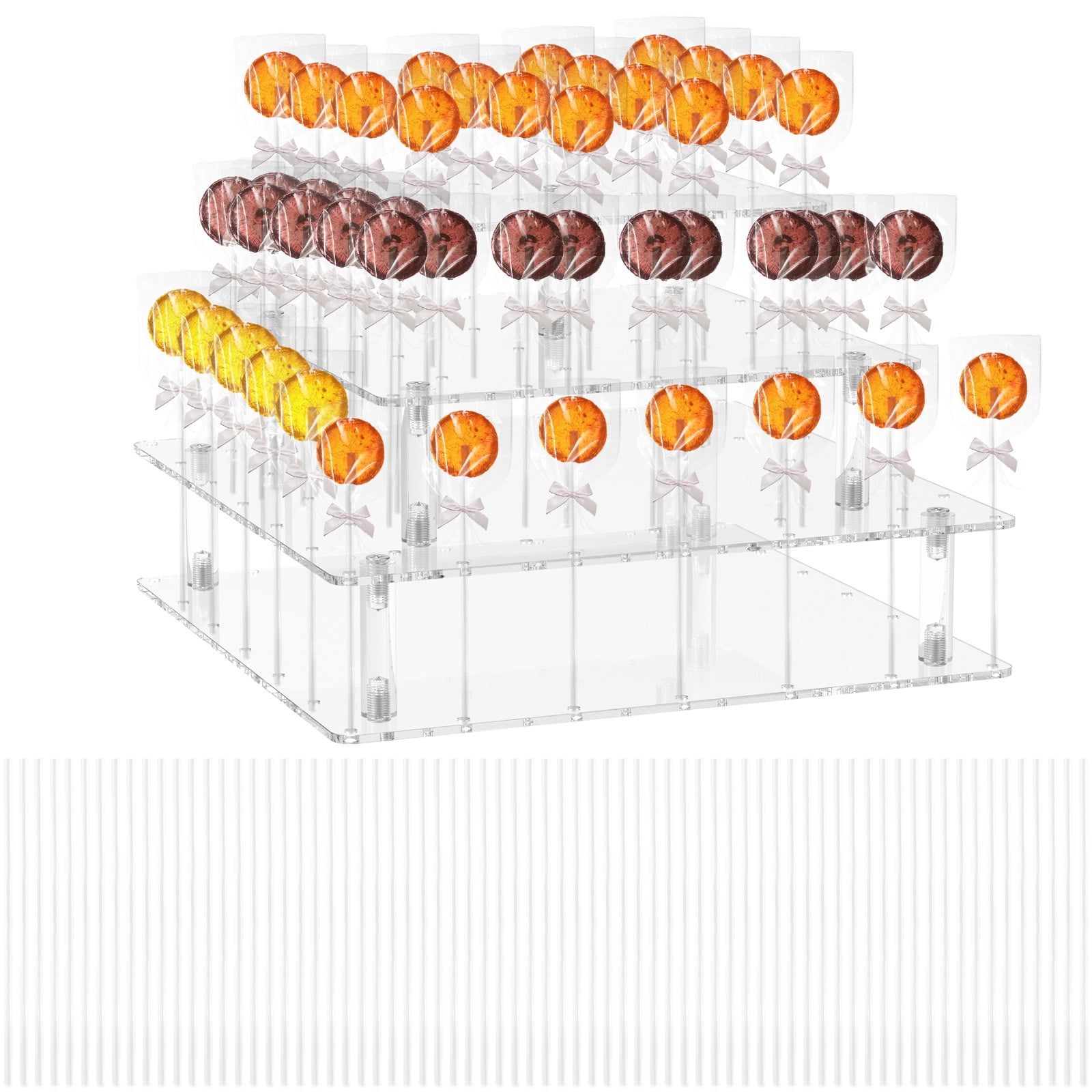 Cake Pop Stand 4 Layers Cake Pop Holder Square Cake Pop Display 56 ...