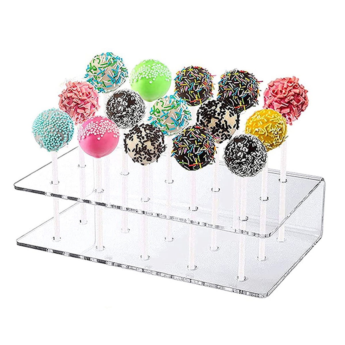 Cake Pop Stand With Sticks Kit, Acrylic Lollipop Hold Stand, Clear Cake ...