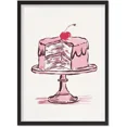 Cake Print, Valentine'S Day Decor, Pink Wall Art,Valentine'S Print ...