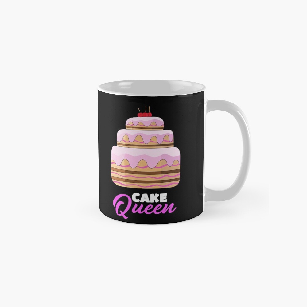 Cake Queen - Baker and Baking - Graphic Novelty Print Classic Mug ...
