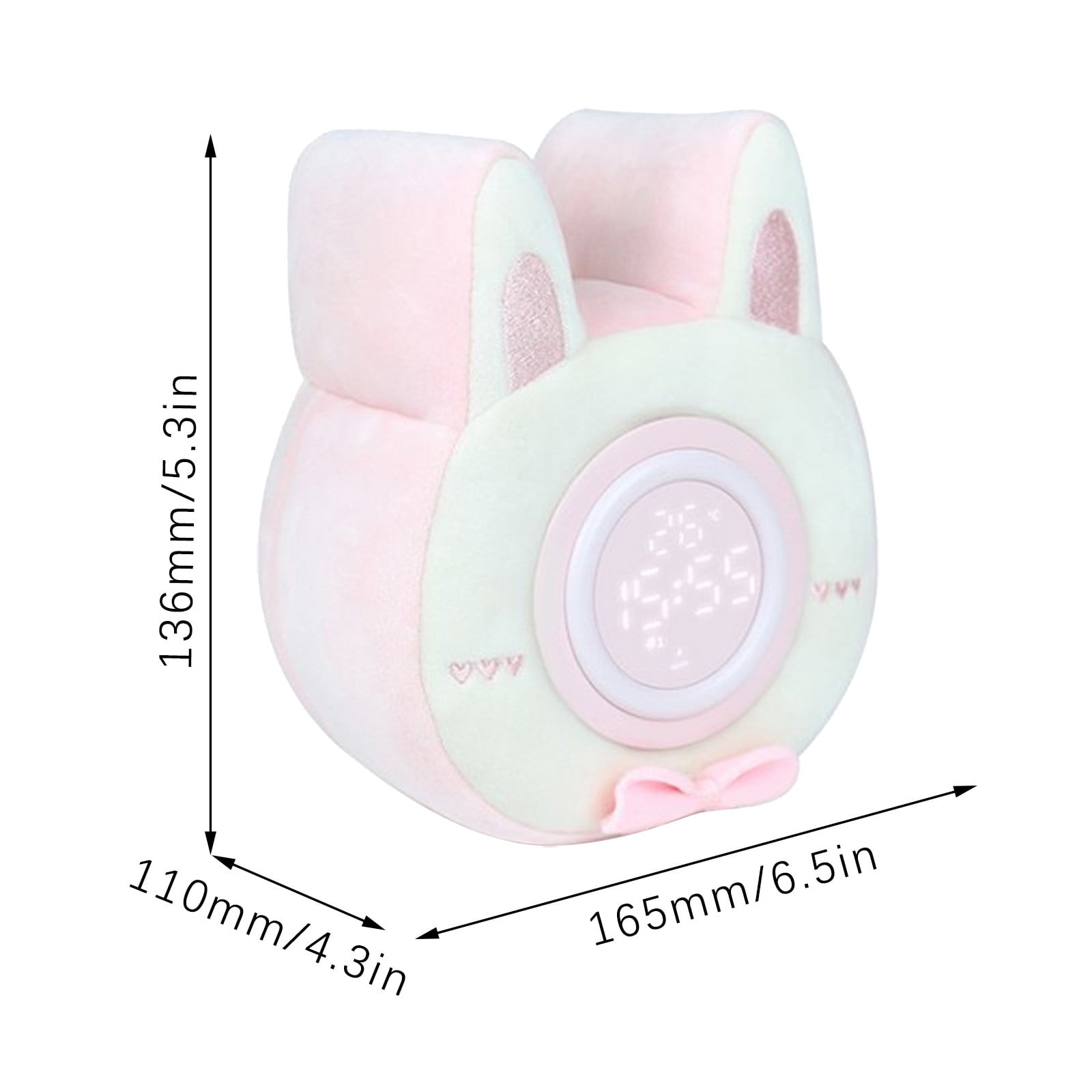 Cake Rabbit Plush Alarm Light Multifunctional Learning Alarm Clock ...