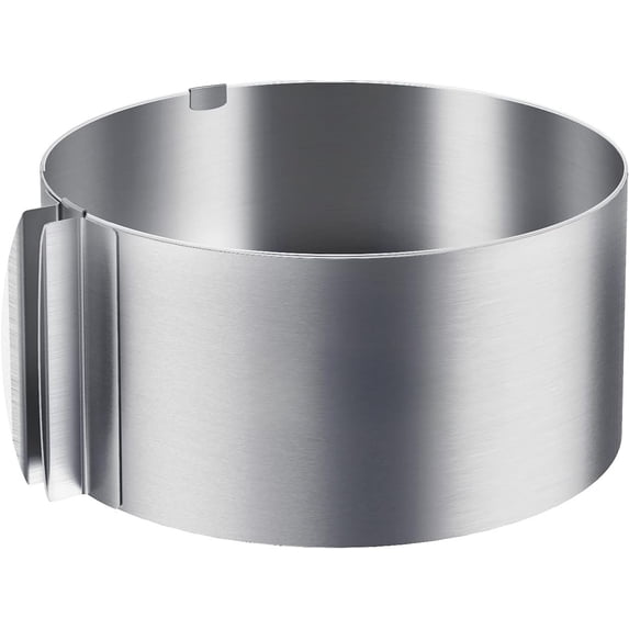 Cake Ring, 6 to 12 Inch Adjustable Cake Mousse Mould Set, Stainless ...