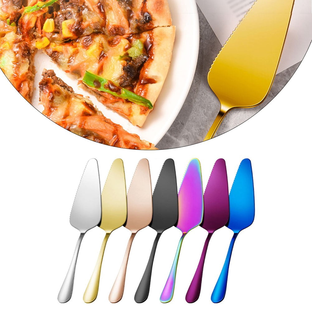 Cake Server Shovel Stainless Steel Blade Cutter Serrated Edge Pie Pizza ...