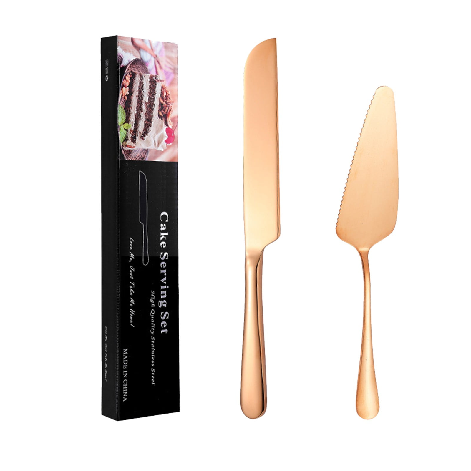 Cake Server Wedding Cake And Server Set Gold Cake Cutting Set Cake ...