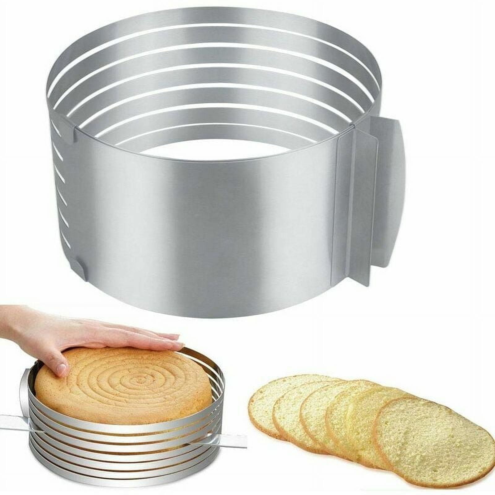 Reusable Cake Ring, Stainless Steel Mousse Cake Slicer, Ideal for ...