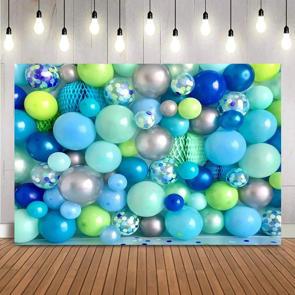 Cake Smash Newborn Kids Portrait Photography Backdrop Boy Blue Birthday ...