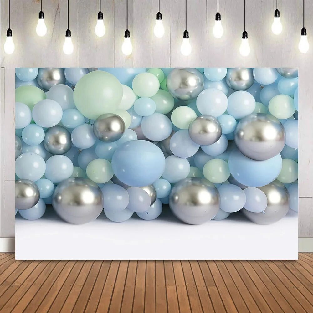 Cake Smash Newborn Kids Portrait Photography Backdrop Boy Blue Birthday ...