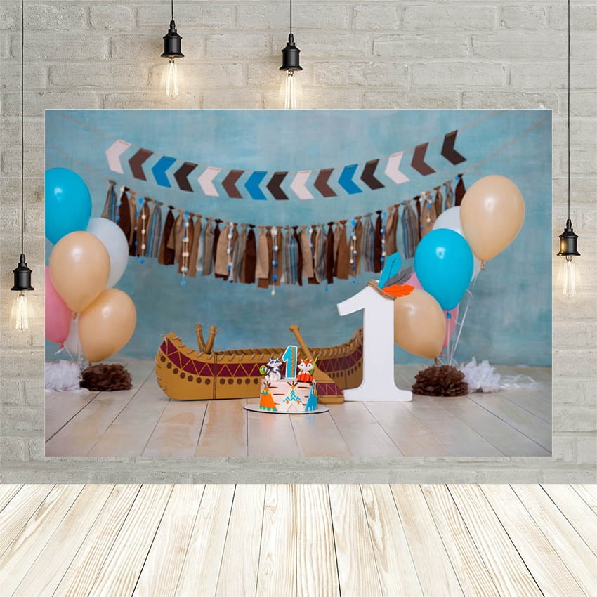 Cake Smash Photography Backdrops Boy Girl First 1st Birthday Background ...