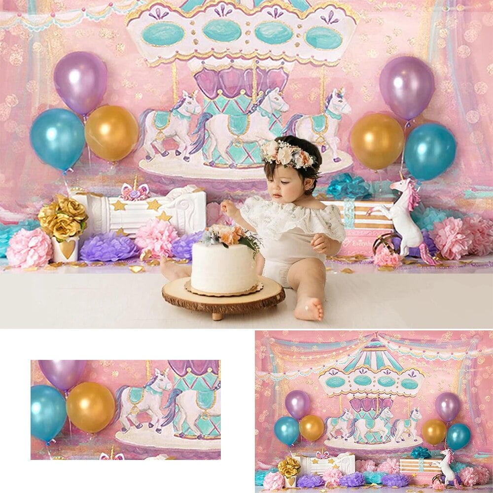 Cake Smash Photography Backdrops Newborn Frame Floral Photography ...