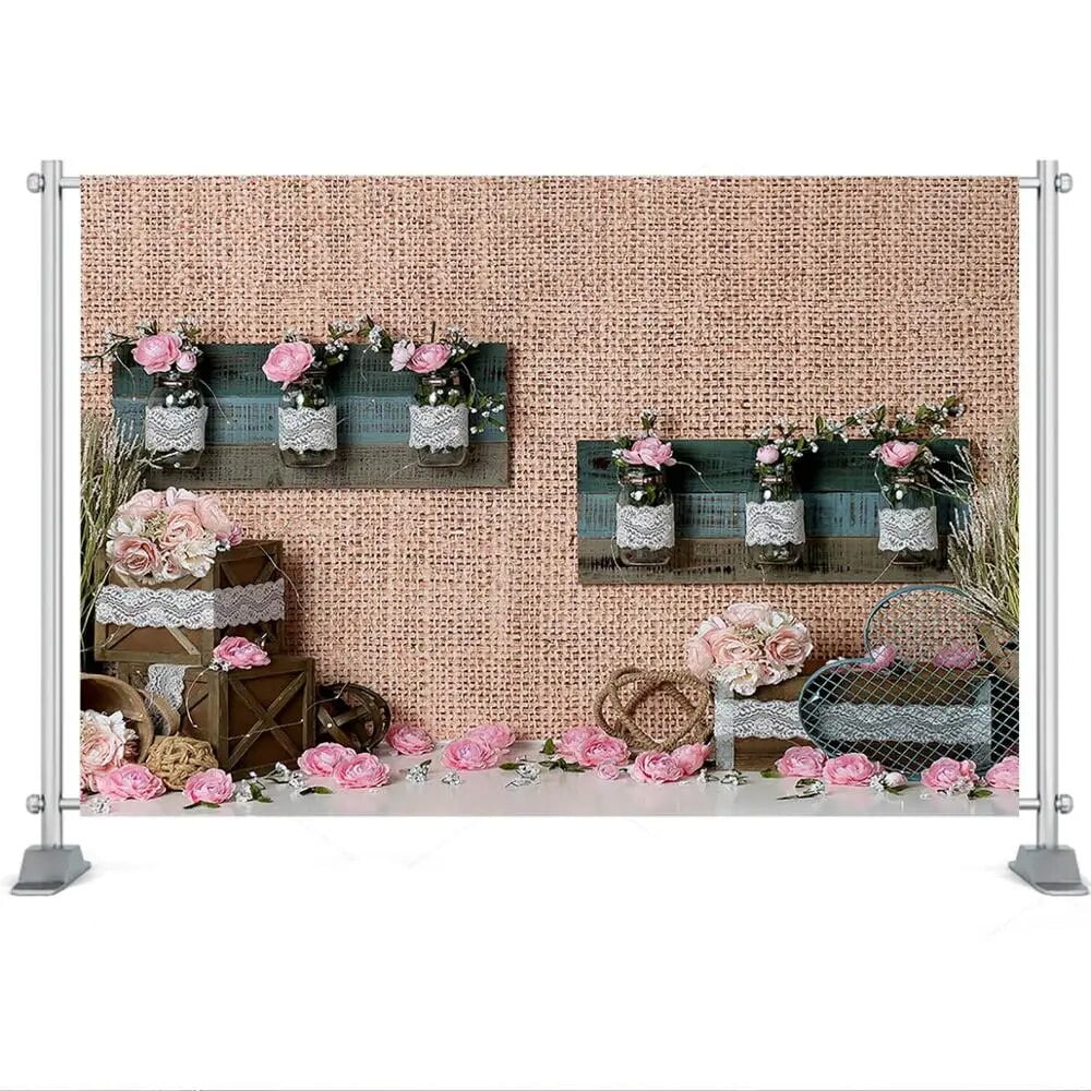 Cake Smash Photography Backdrops Newborn Frame Floral Photography ...