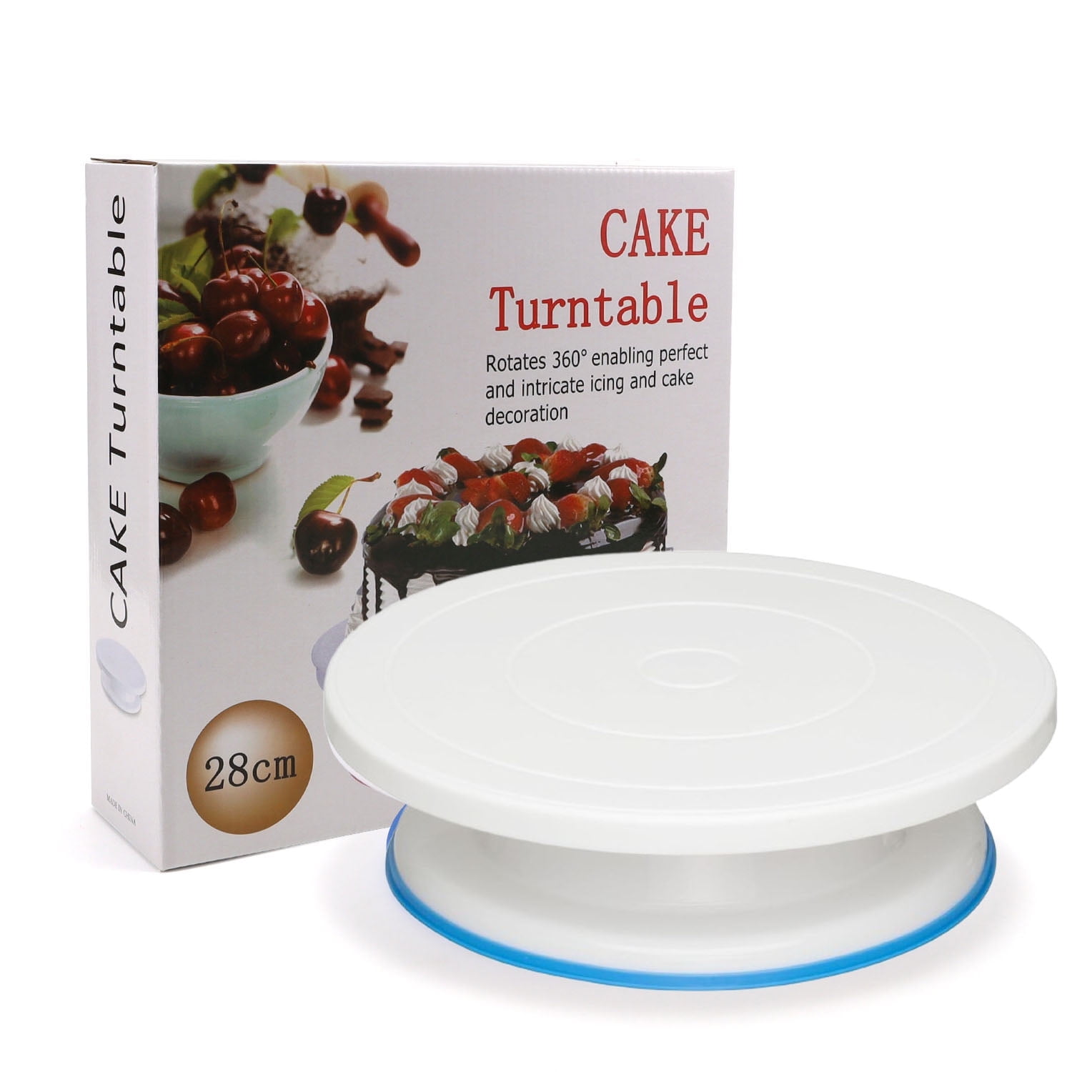 Cake Stand, 11 Inch Rotating Cake Turntable, Turns Smoothly Revolving ...