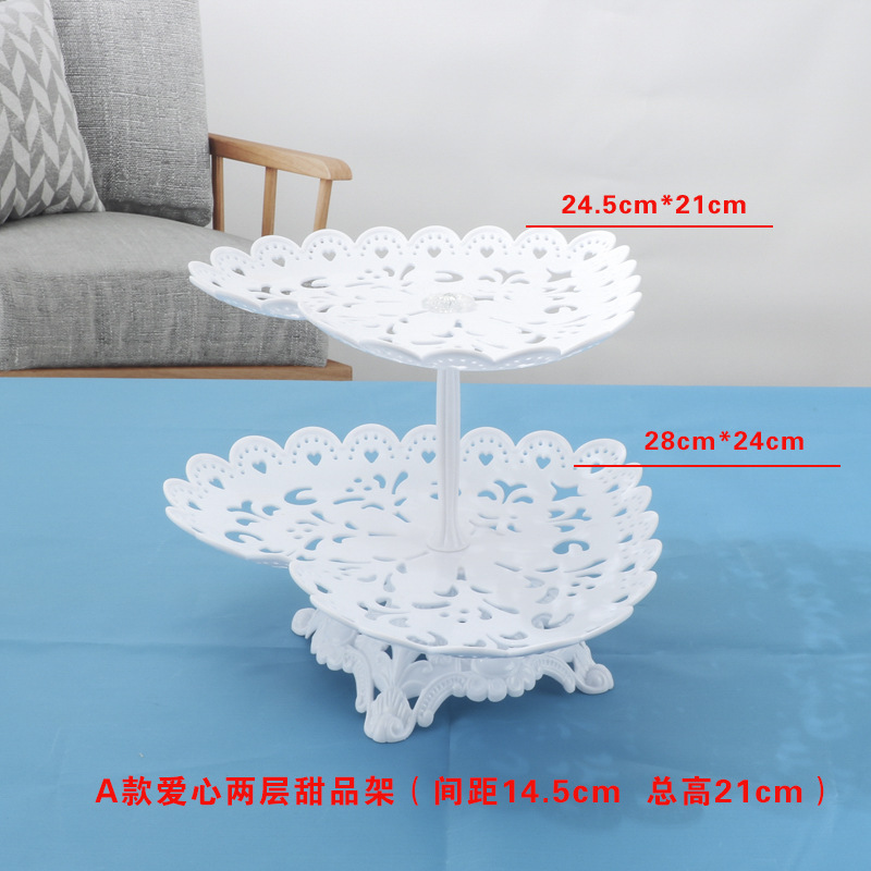 Cake Stand Birthday Cake Rack Display Cupcake Holder Snack Fruit Plate ...