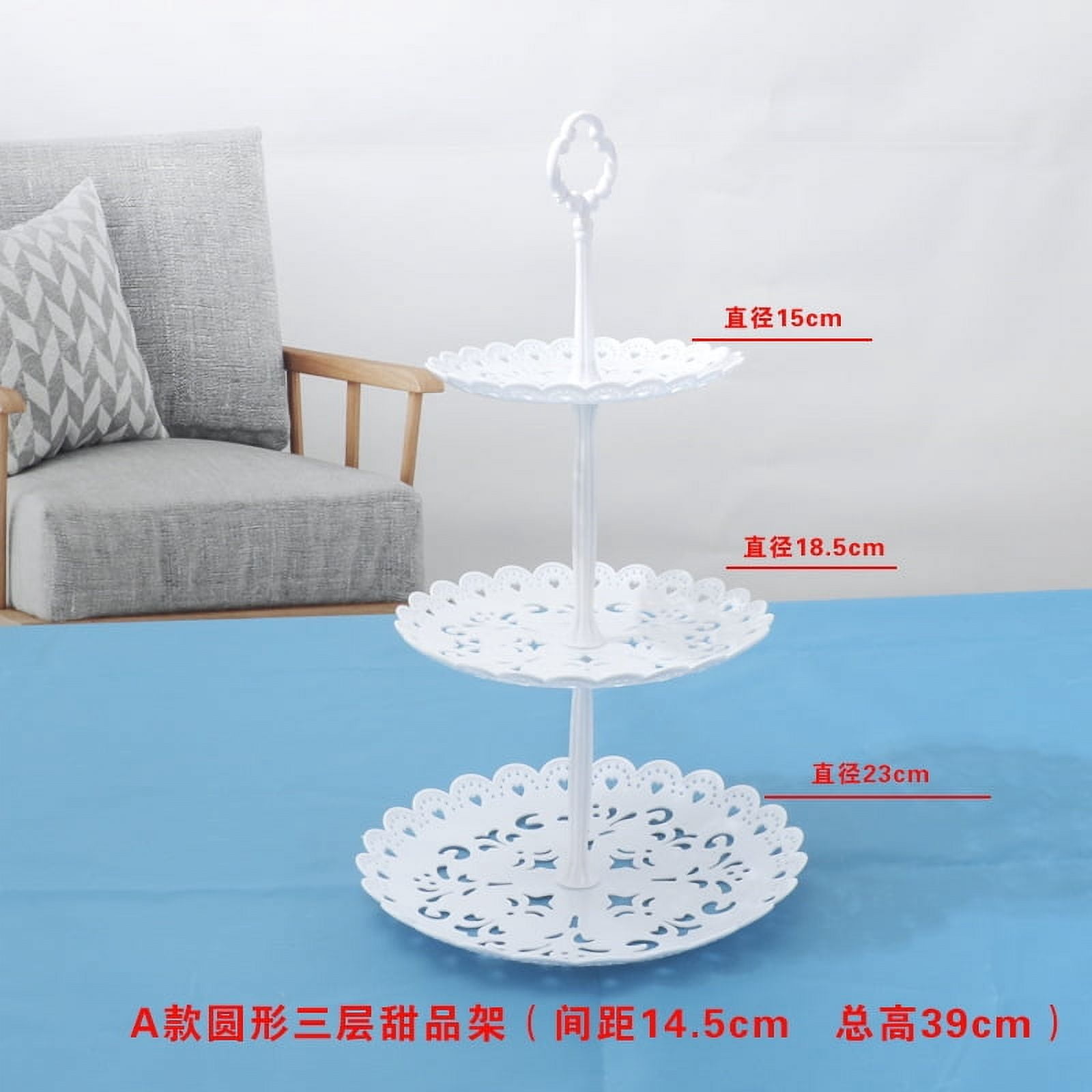 Cake Stand Birthday Cake Rack Display Cupcake Holder Snack Fruit Plate ...