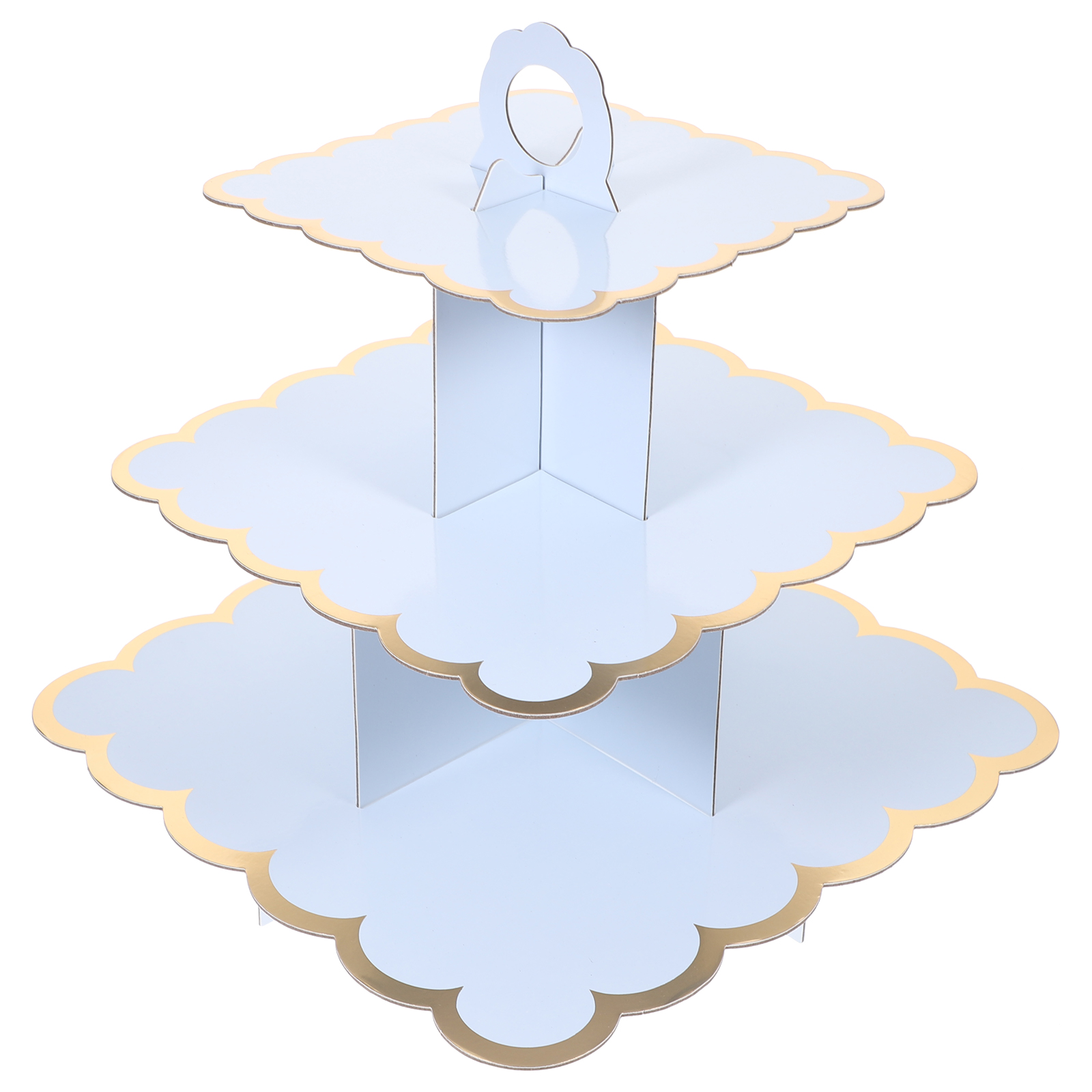 Cake Stand Decorative Cupcake Display Shelf Cardboard Dessert Holders ...