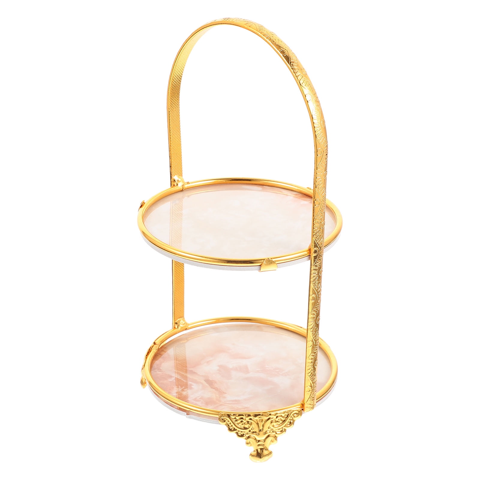 Cake Stand Dessert Metal Tiered Display Tray Shelves Snack Cookie ...