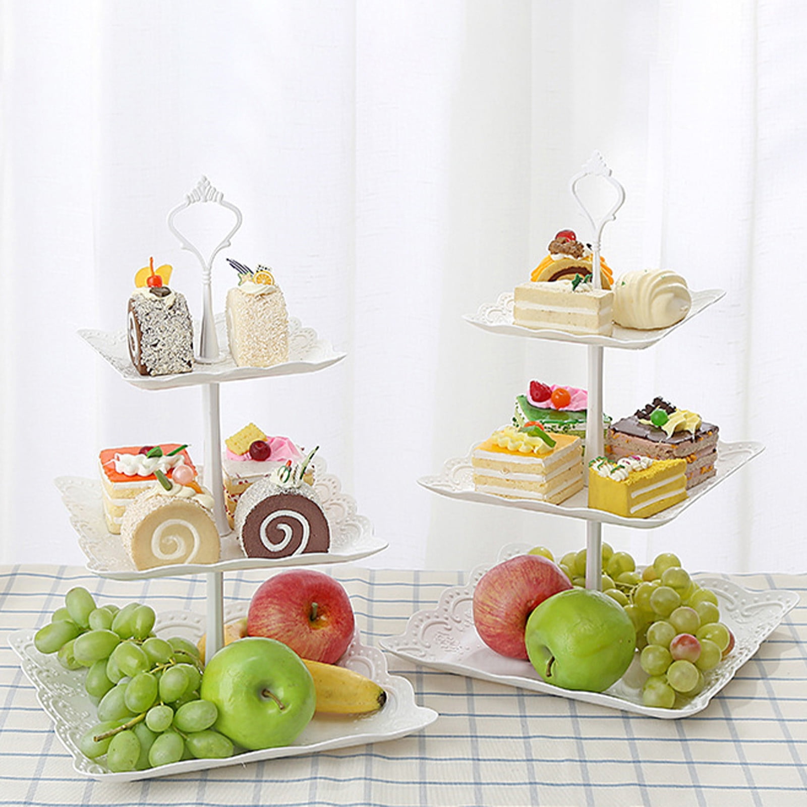 Cake Stand and Display Tray, Fruit Serving Tray, Cake Platter, Bread ...
