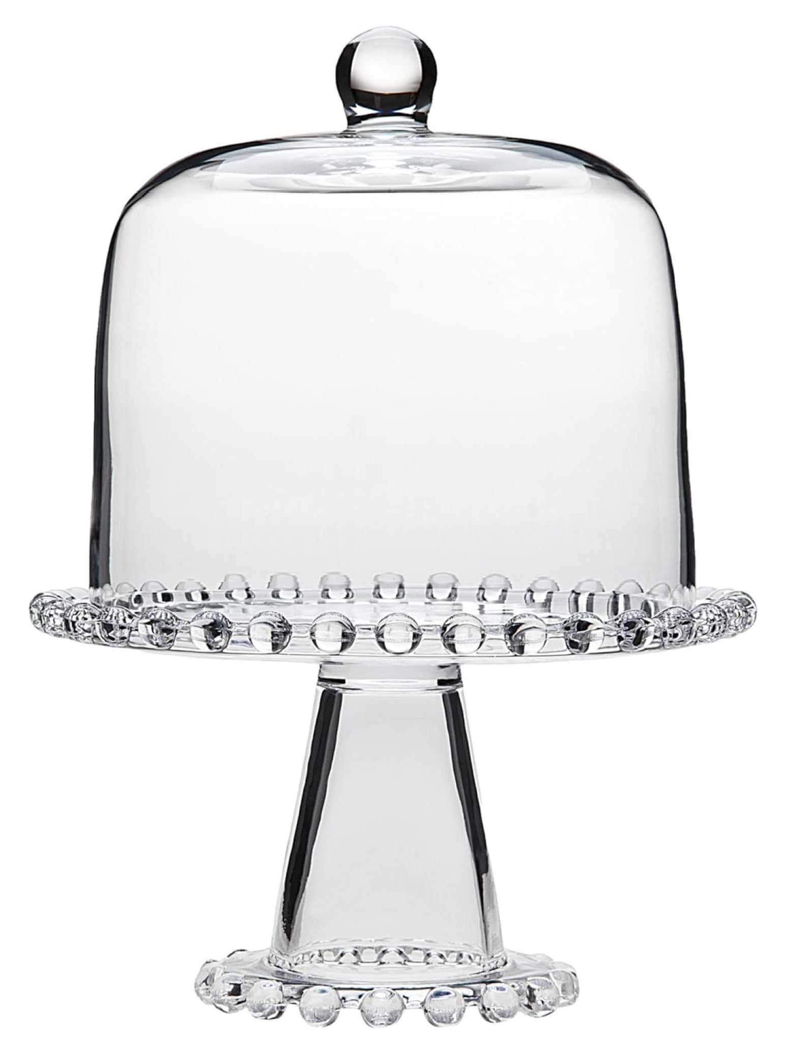 Cake Stand with Dome - 8.5in Glass Cake Platter with Dome, Pastry ...