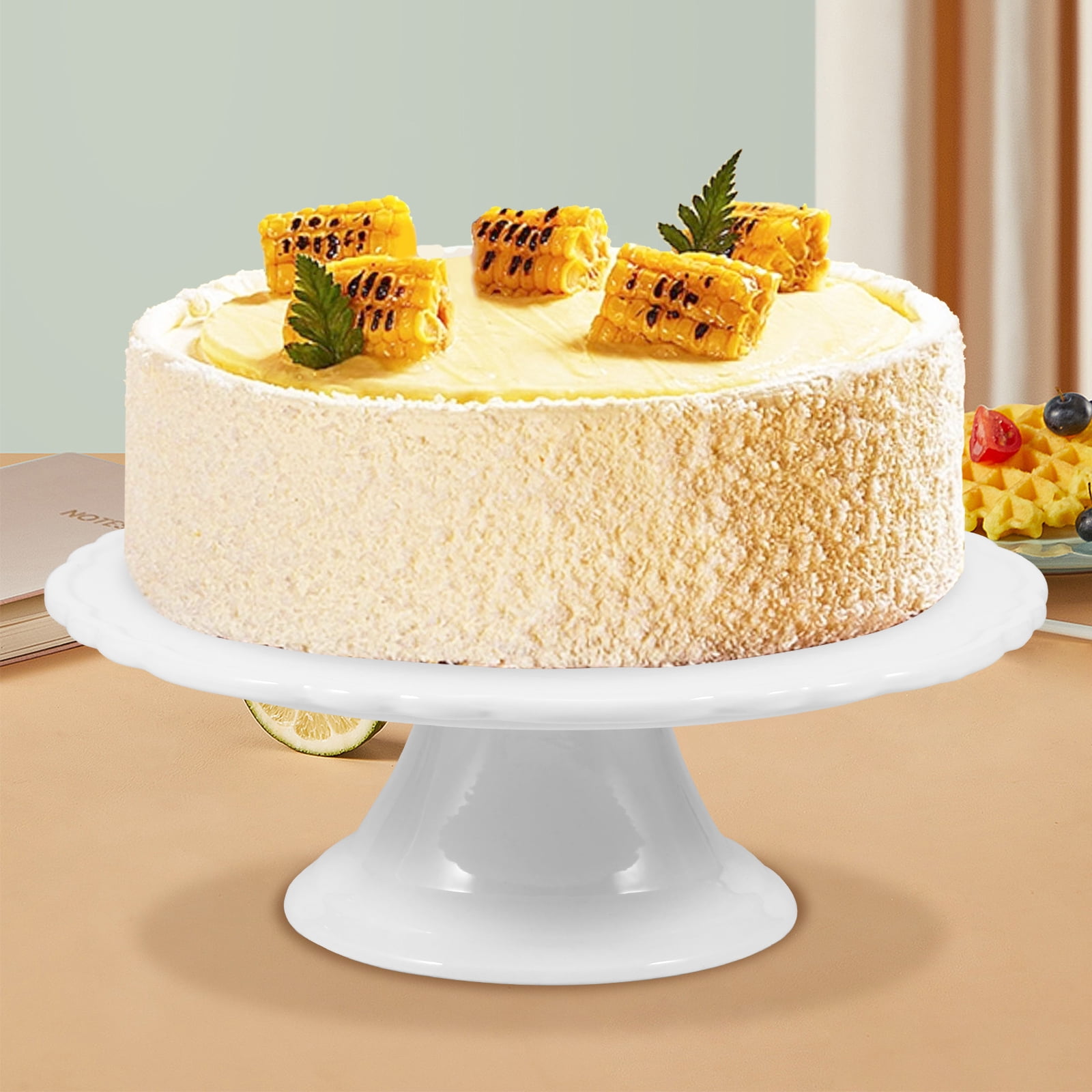 Cake Stand Practical Round Dessert Stand Elegant Classic Ceramic Cake ...