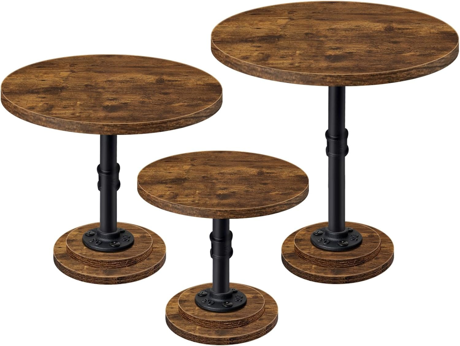 Cake Stand Rustic Industrial Wood Round Cupcake Stands Cake Stand Set ...