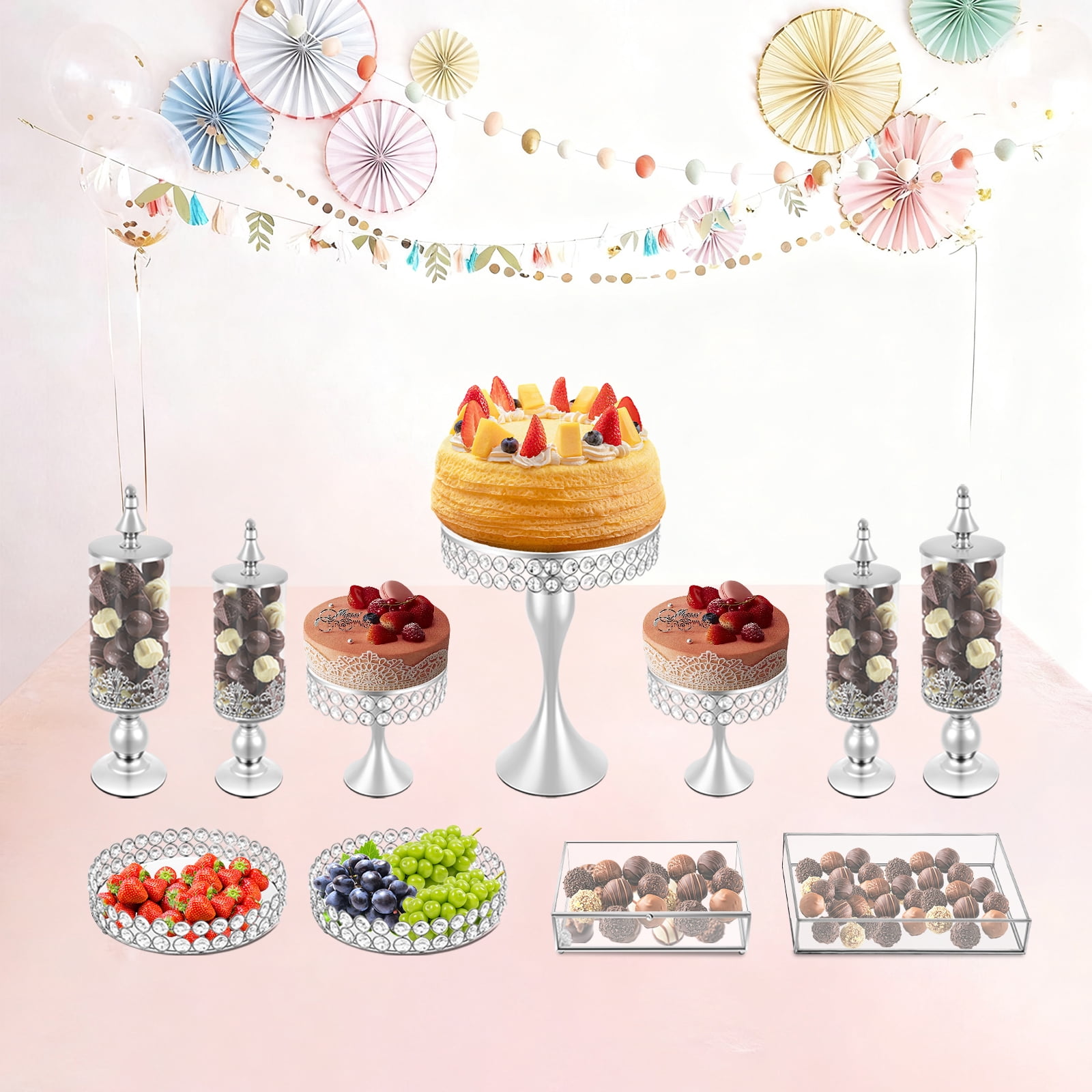 Cake Stands, 11 Sets of Cake Stand Set, Cake Stand for Party, for Cake ...