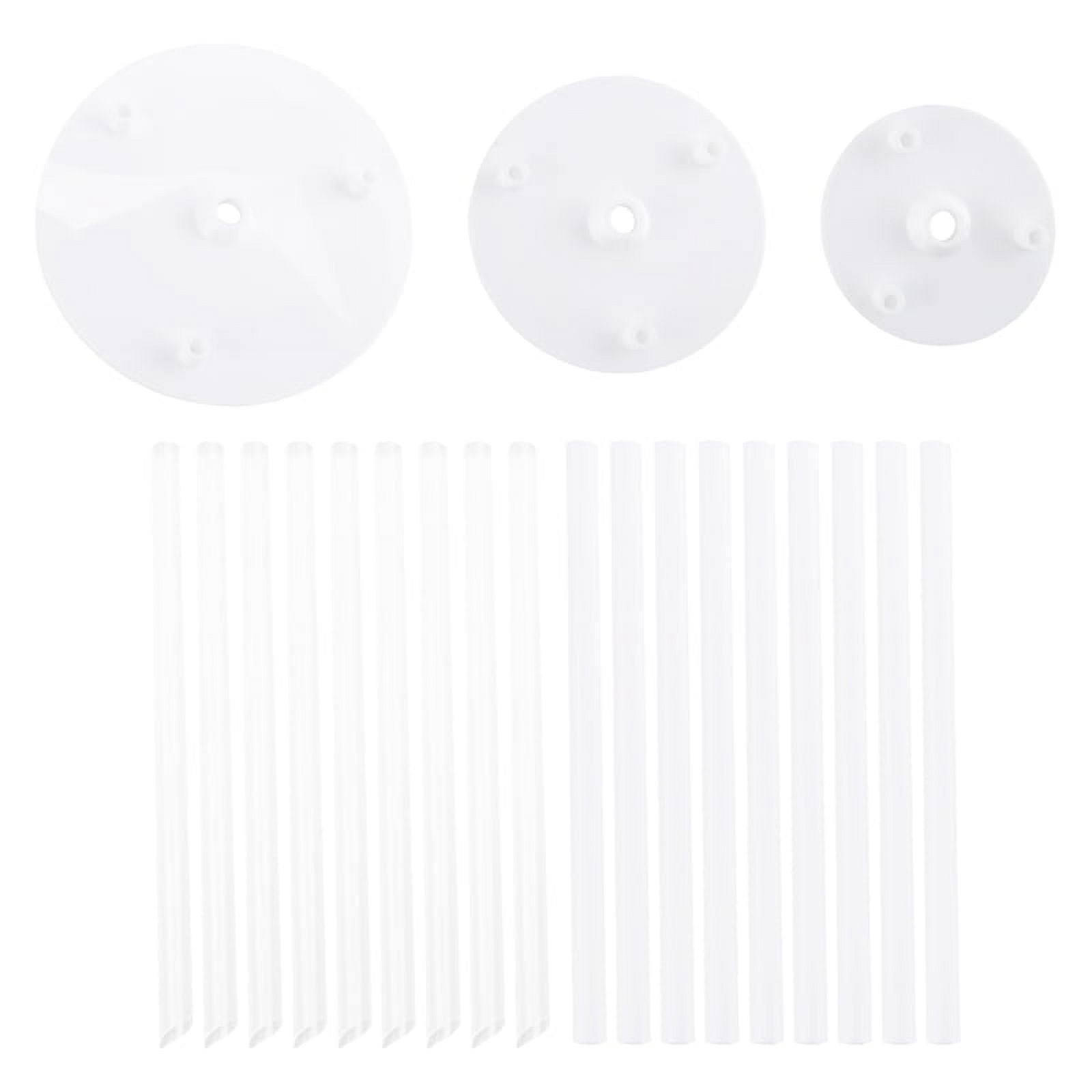 Cake Supports - Pack of 18 Stands, Reusable Dowel Rods, with 3 Plates ...