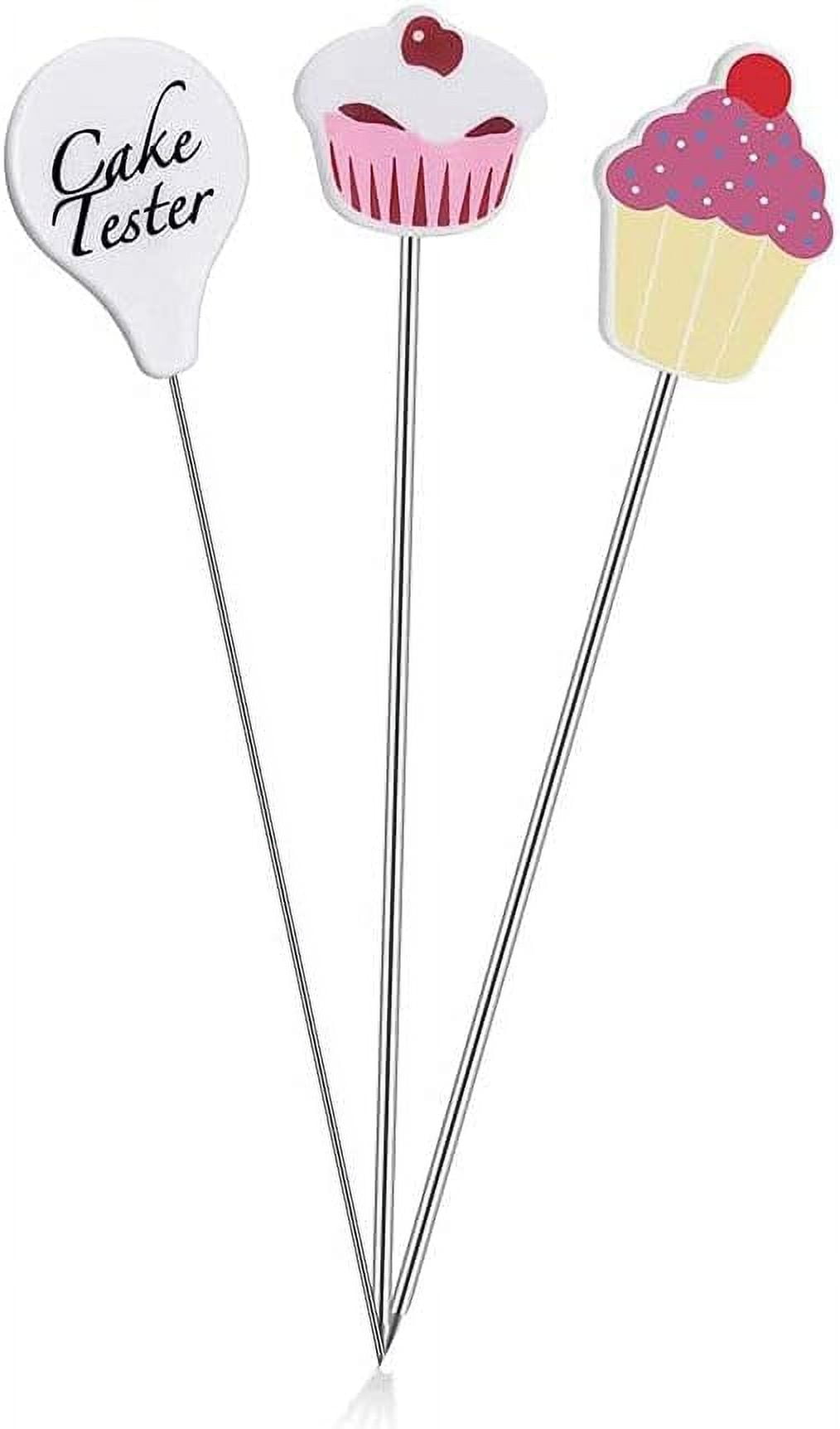 Cake Tester,3 PCS Stainless Steel Cake Skewers Cake Testing Needles ...