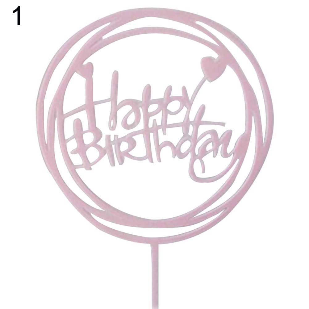 Cake Topper Acrylic Cake Topper Happy Birthday Cake Topper Cake ...
