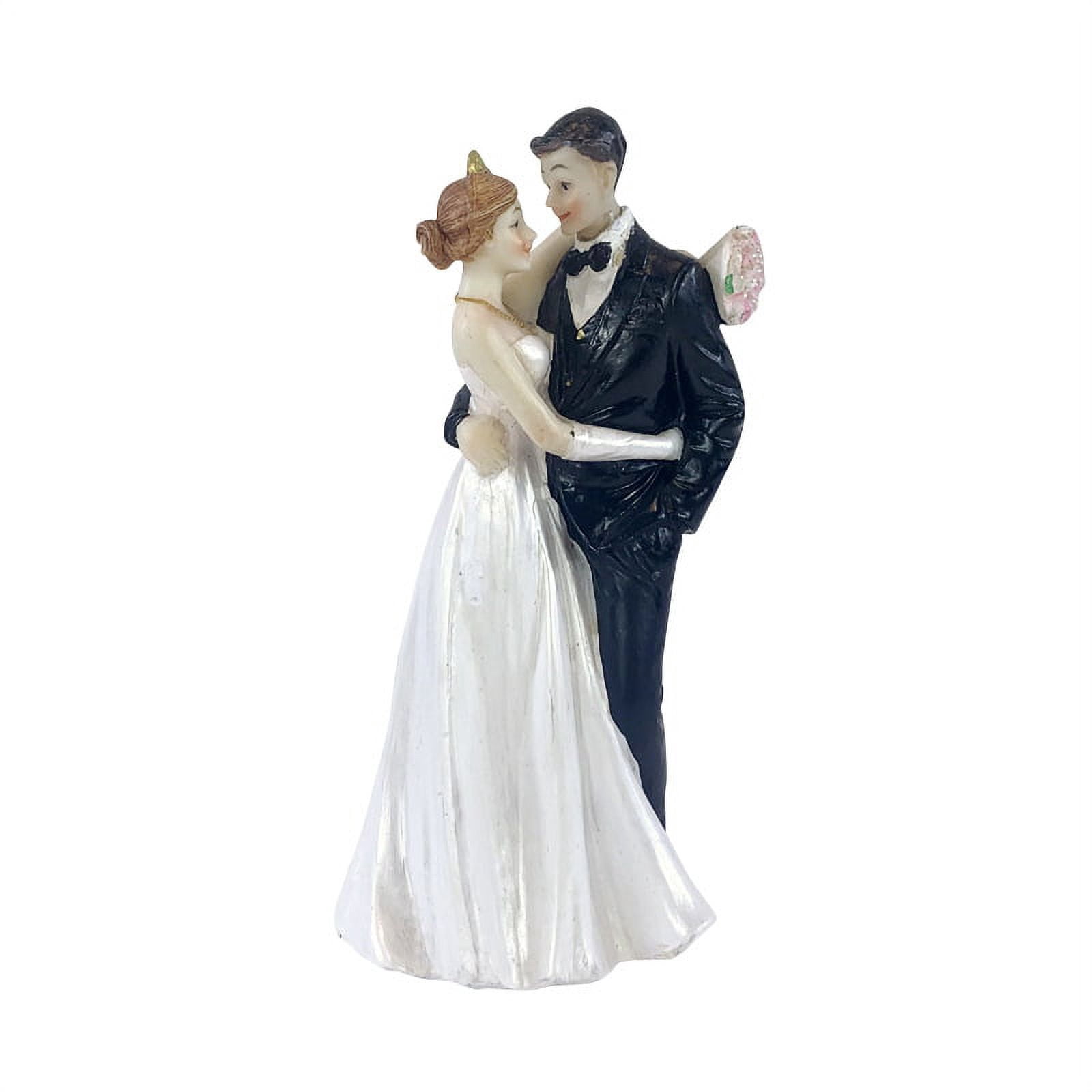 Cake Topper - Bride and Groom Figure Wedding Couple for Engagement ...