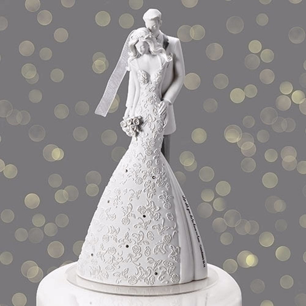 Roman Wedding Cherish Cake Topper, Polyresin, 9 In H, Gina Freehill ...