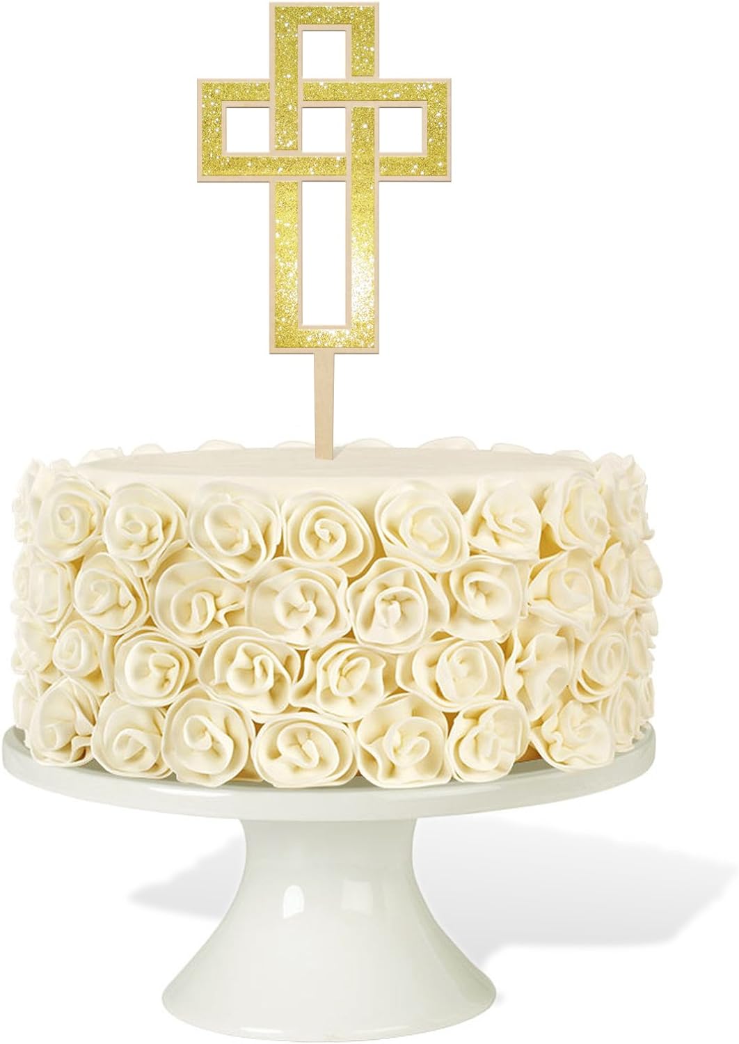 Cake Topper Cross Baptism,Communion 4.32 x 12 Inches Laser Cut MDF and ...