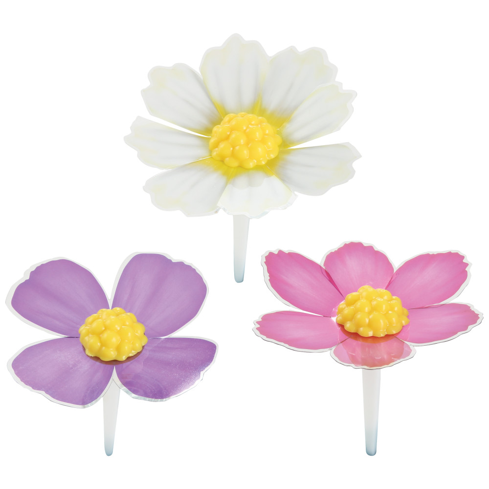 Cake Topper Decor, Garden and Tea Party,Flower Acetate cake topper for ...